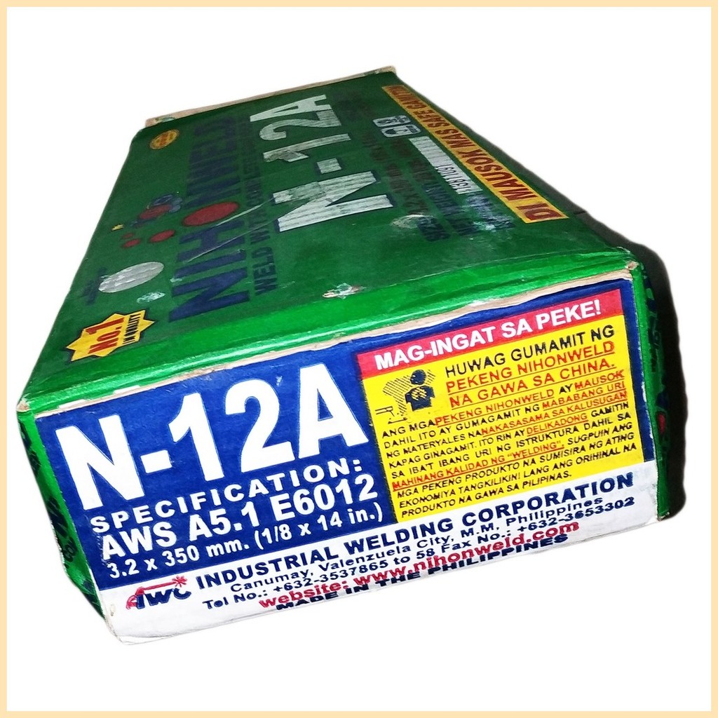 NIHONWELD WELDING ROD 6012 1/8" (3.2MM) N-12A N12 N12A ( TINGI 1 KILO 1 ...