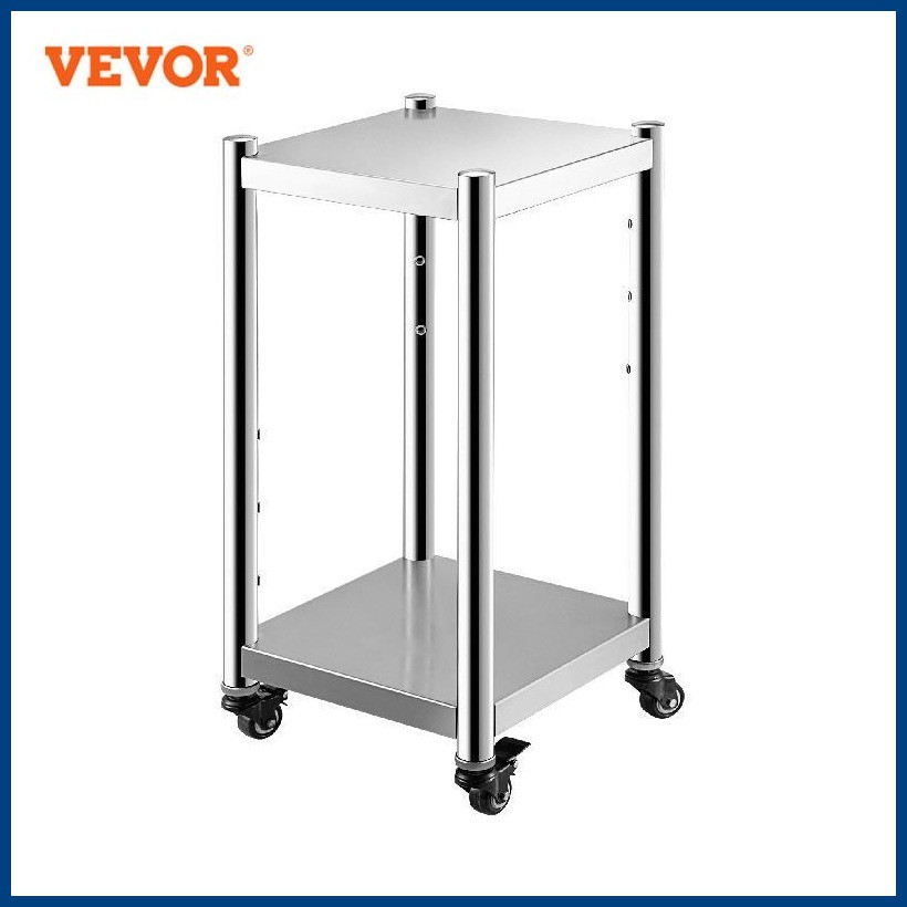 VEVOR Catering Trolley Cart Rice Warmer Stand Cart with Wheels & Brakes ...