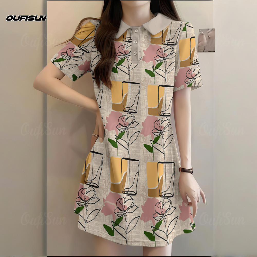 2025 Dresses Women New Style Filipiñiana attire for women Polo Dress ...