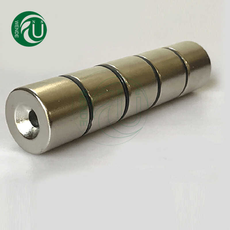 Magnet 25 * 2 holes 6mm neodymium iron boron magnet steel strong ...