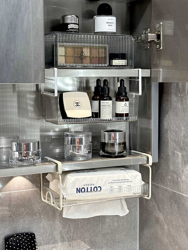 Box For Storage Face Towels Under The Mirror Cabinet, Wall Mounted Iron ...