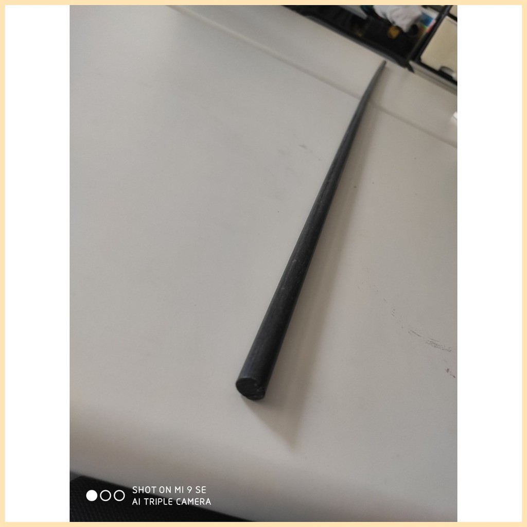 ERTACETAL® 12mm diameter x 1 meter Acetal Rod POM Delrin Black ...