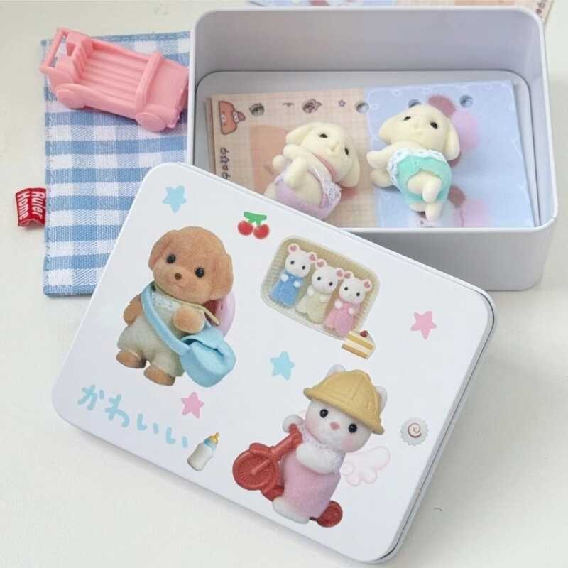 tyle Small Card Polaroid Storage High Beauty Iron Box Student Paper ...