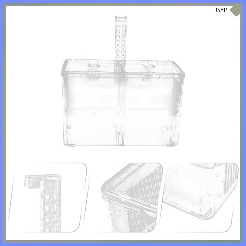 Aquarium Nursery Fish Bowl Breeding Container Tank Hatching Box Betta ...
