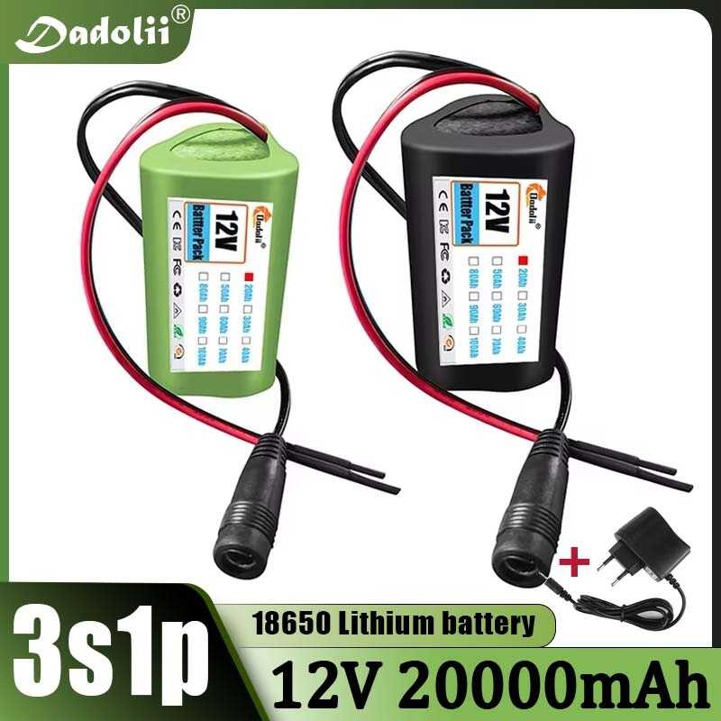 New 12V 18650 Battery Pack 2000mah 3S1P Li-ion Rechargeable Batteries ...