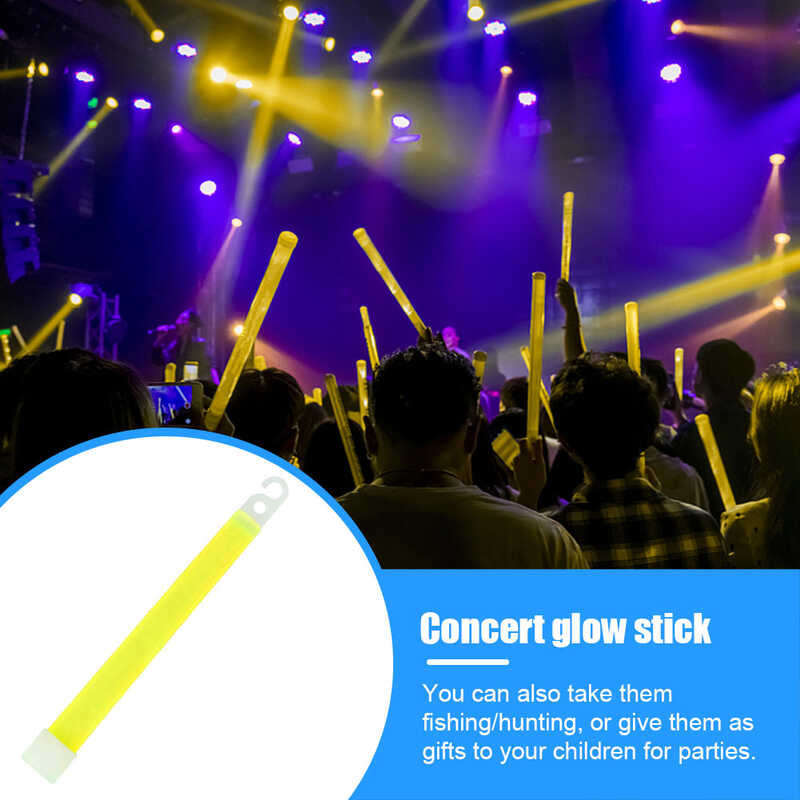 Ef2 1/5Pcs Fluorescence Glow Sticks With Hook For Hiking Camping Light ...