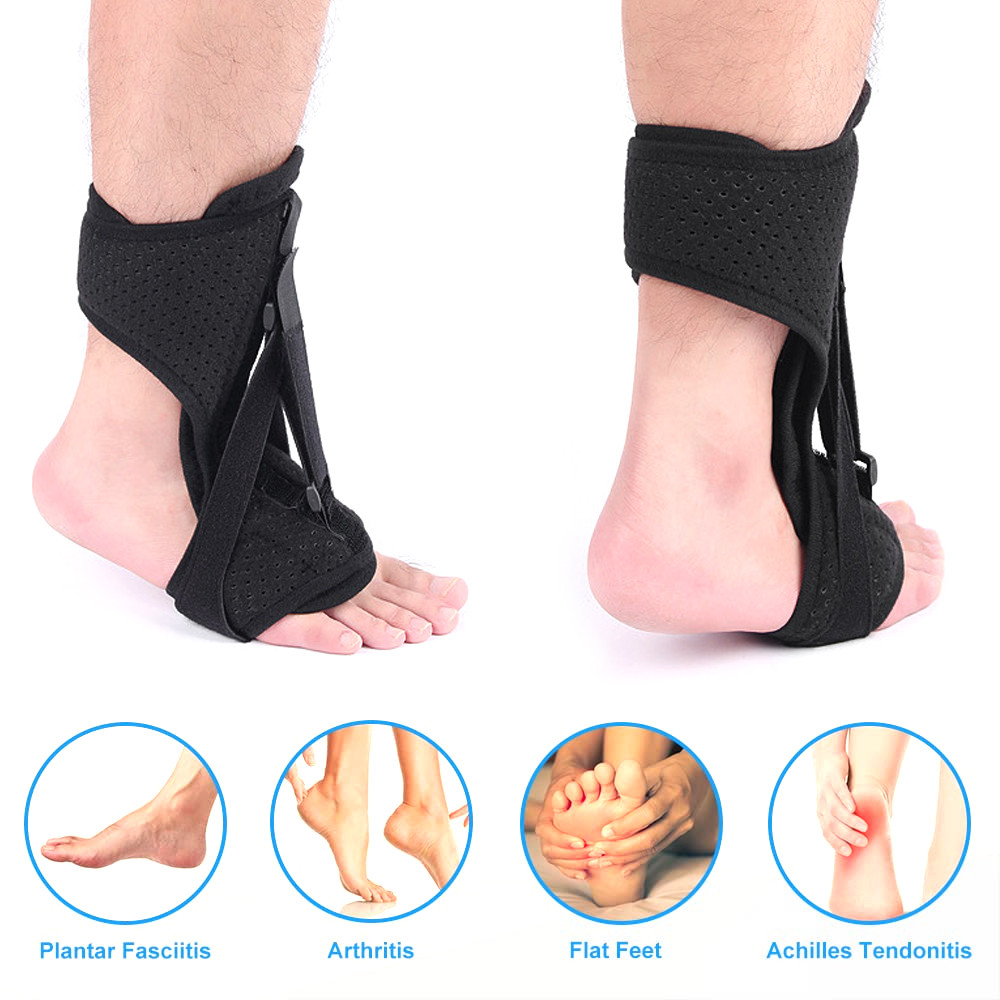 AFO Adjustable Foot Drop Orthotic Brace Plantar Fasciitis Recovery Foot ...