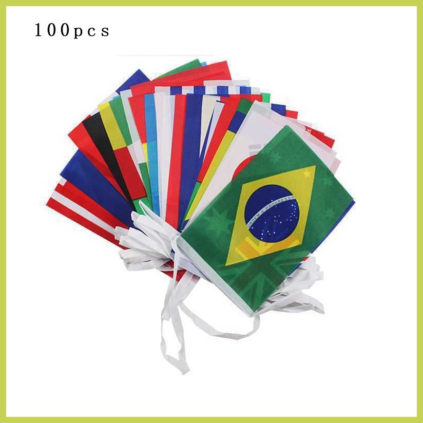 ① ☪ ┼ 25Meter World Flags String 100 Countries Bar Party Bunting ...