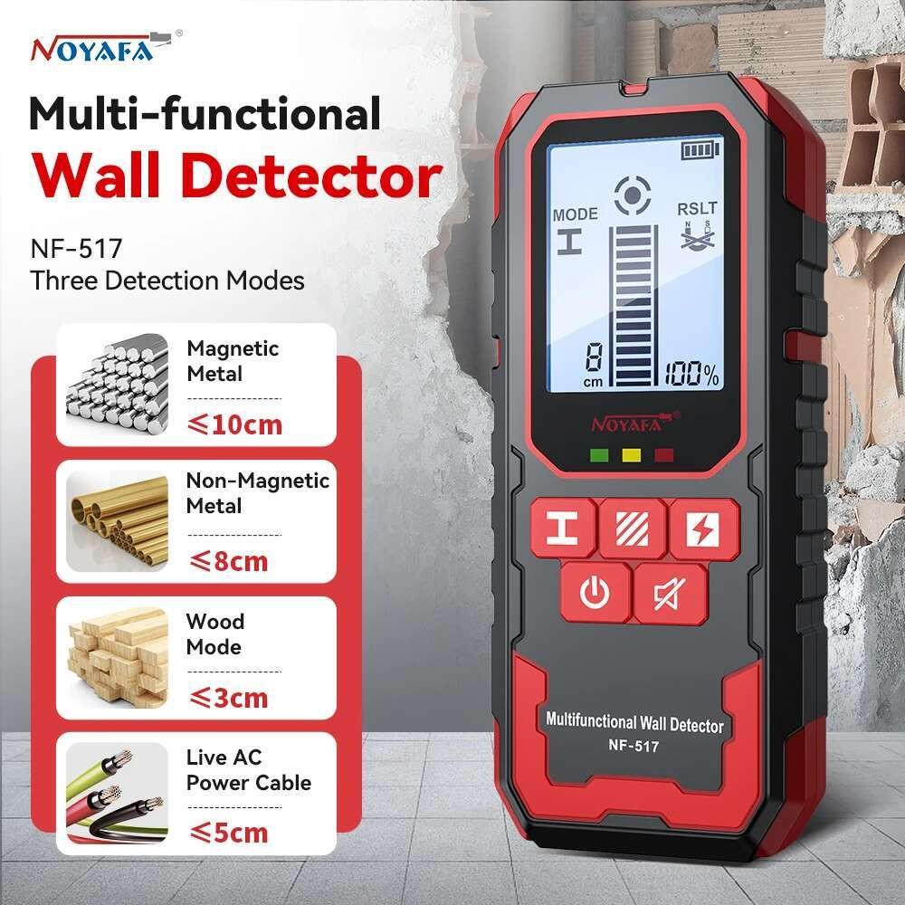 NOYAFA Wall Detector Laser Rangefinder NF-517 Digital Level Wall ...