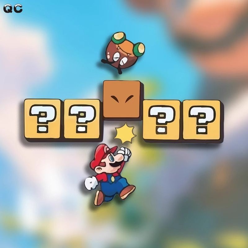 Super Mario Creative Cartoon Sticker Mario Scratch Car Sticker Rear ...