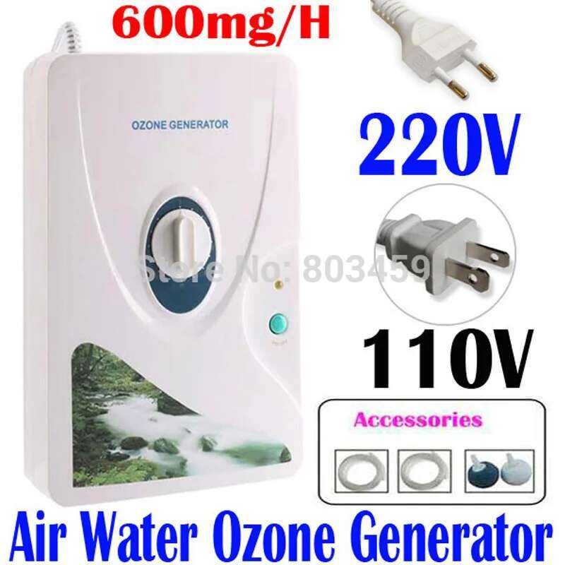 X 600Mg/H 220V 110V Ozone Ozonator Ionizer O3 Timer Purifiers Oil ...