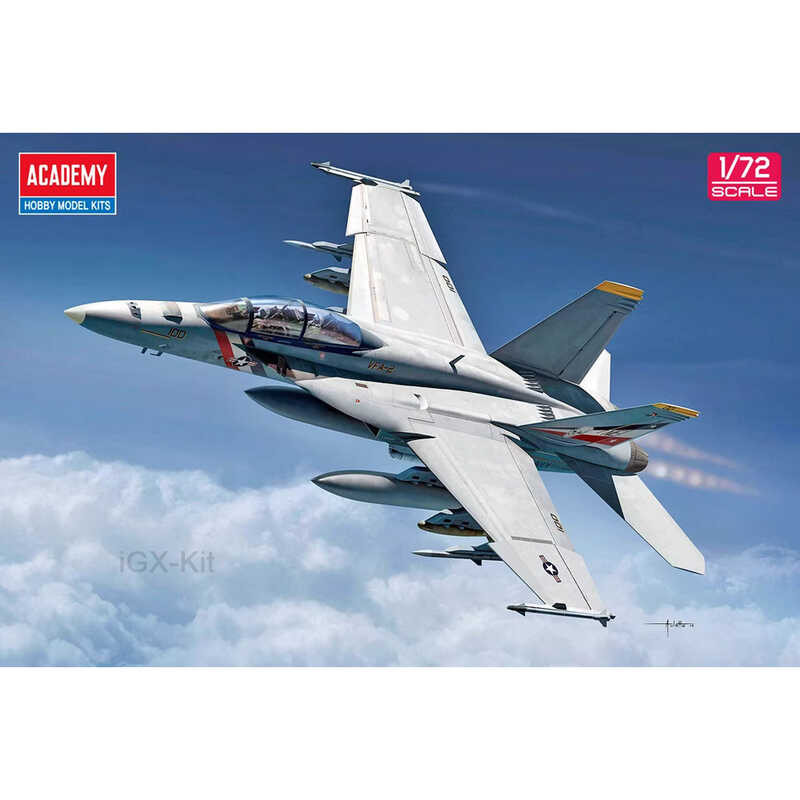 Academy 12567 1/72 Scale US F-18 F18F F/A-18F Super Hornet VFA-2 ...