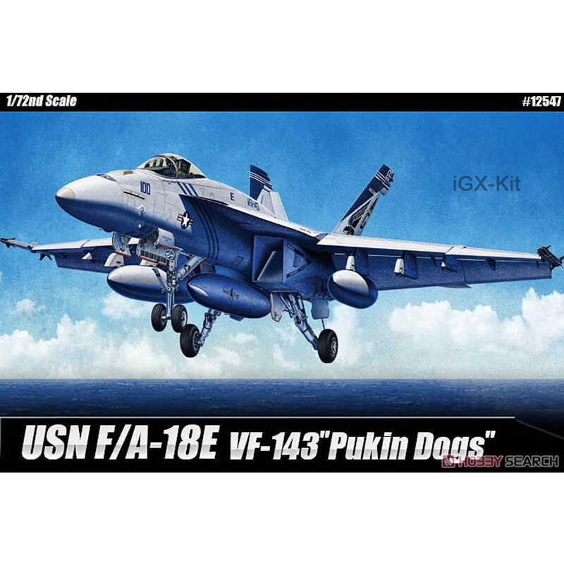 Academy 12547 1/72 Scale USN F18 F-18 F/A-18E Super Hornet VFA-143 ...
