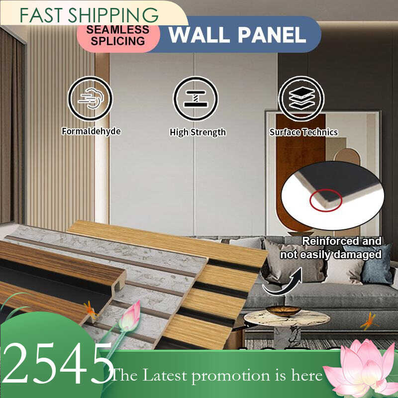 10Pcs-Wall Sticker Water Grating Wooden Cladding Design Solid Wood ...