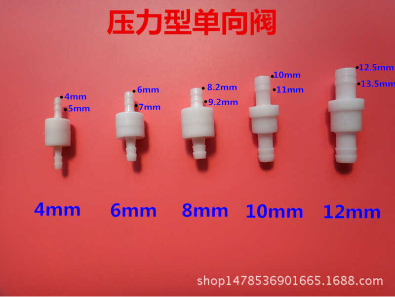 10Mm One-Way Valve Water Stop Valve, Pressure Type Check Valve, Check ...