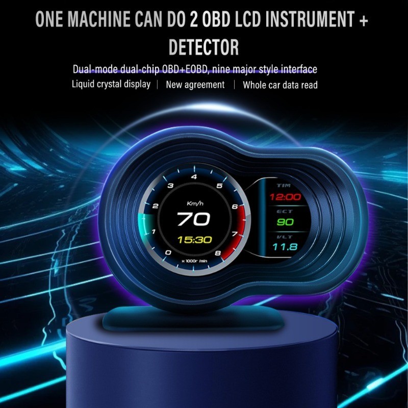 F9 OBD2 Car HUD Head Up Display Smart Obd Hud Gauge Adjustable Bracket ...