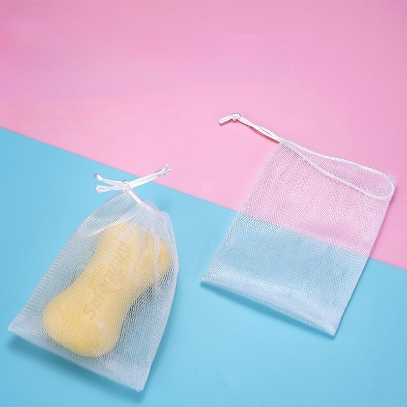 1pc Soap Foaming Mesh Net Bathroom Multilayer Face Body Shower Cleaning ...