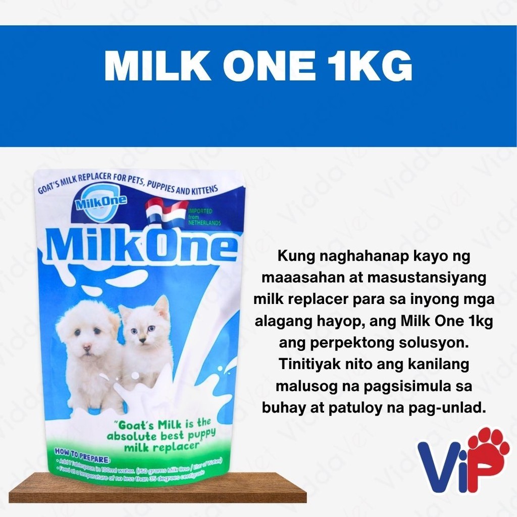 Milk One 1kg Nutritional Pet Milk for Newborn Animals | Shopee Philippines