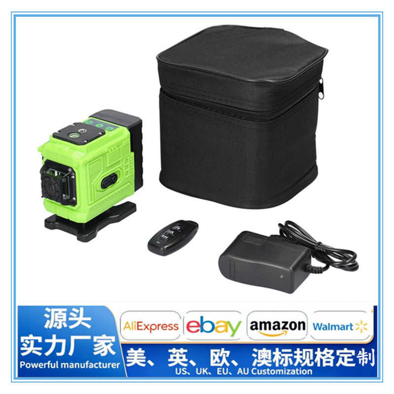 Train Tail Shape 12-Line 1 Green Laser Wall-Mounted 360 Level ...