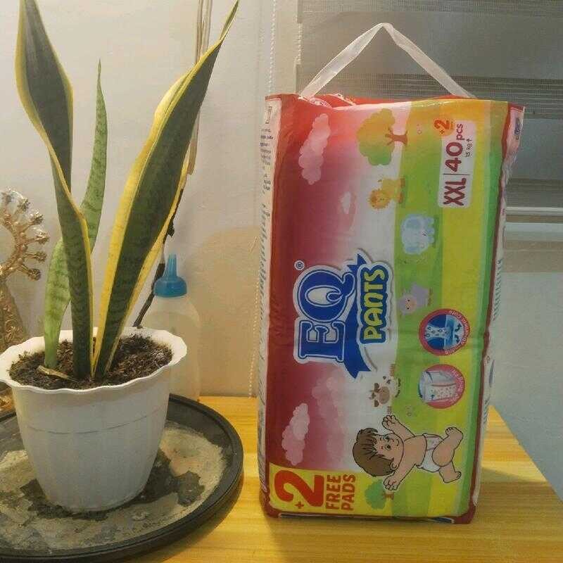 EQ XXL 40Pcs 2Pcs Free Pads. Diapers Pants | Shopee Philippines