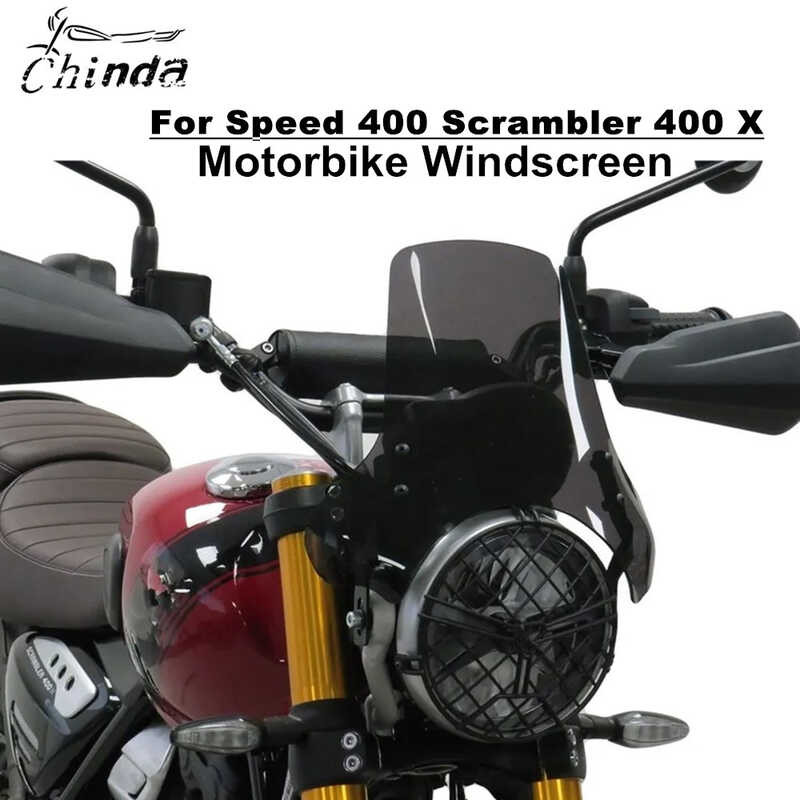 2024 New For Triumph Speed 400 X Scrambler 400X Motorcycle Windscreen ...