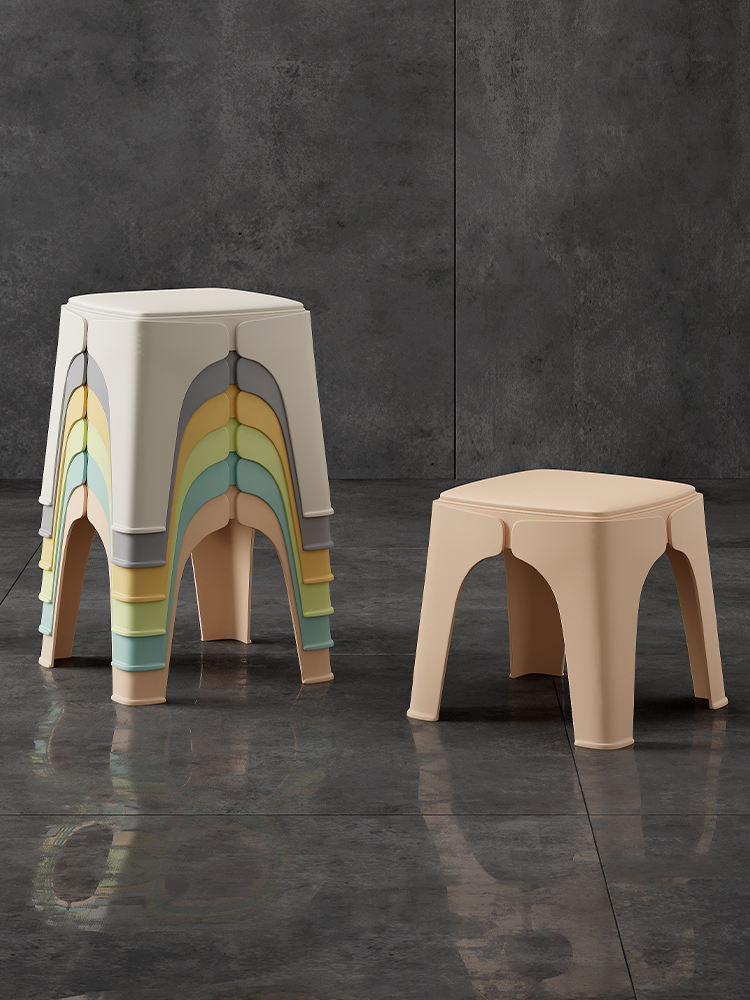 Plastic Small Stool, Home Cushioned Low Stool, Coffee Table Stool ...