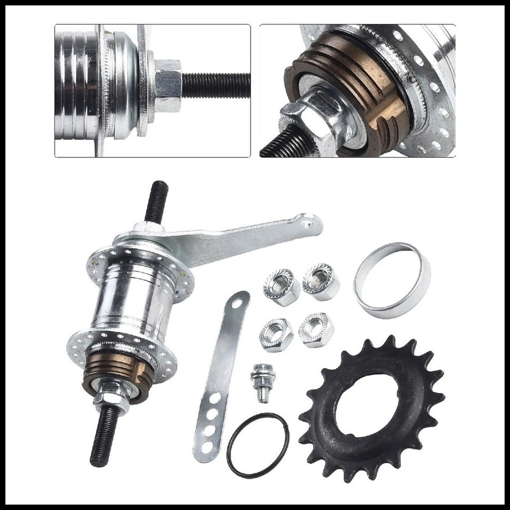 32H 36H Aluminum Alloy Fixie Bike Foot Brake Rear Hub 18T Bmx Fixie ...