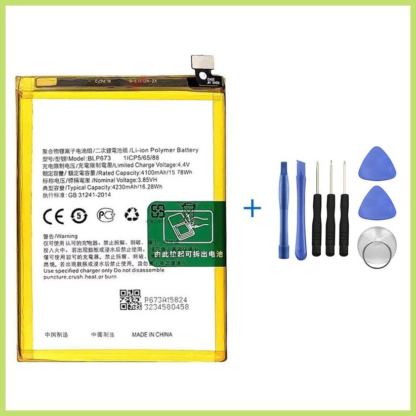 ∫ ┤ For OPPO A3S A5S A7 A12（4230mAh） replacement Battery BLP673 ...