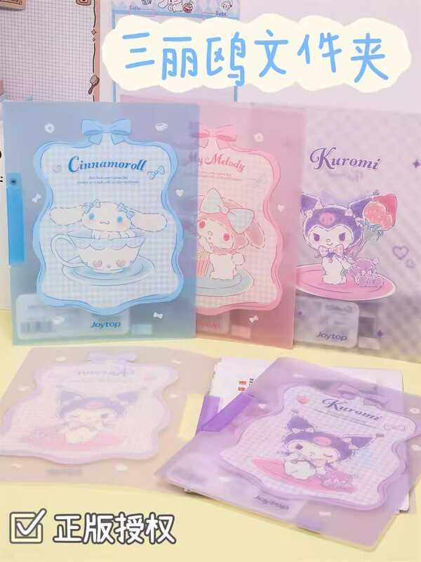 Official Sanrio Pull Rod File Folder Student Exam Paper Storage Book ...