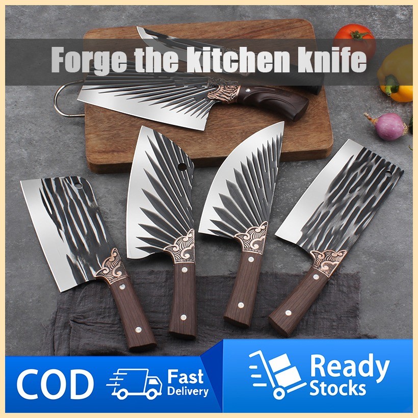 Butcher Knife Bone Chopping Knife Stainless steel kitchen knife Hand ...
