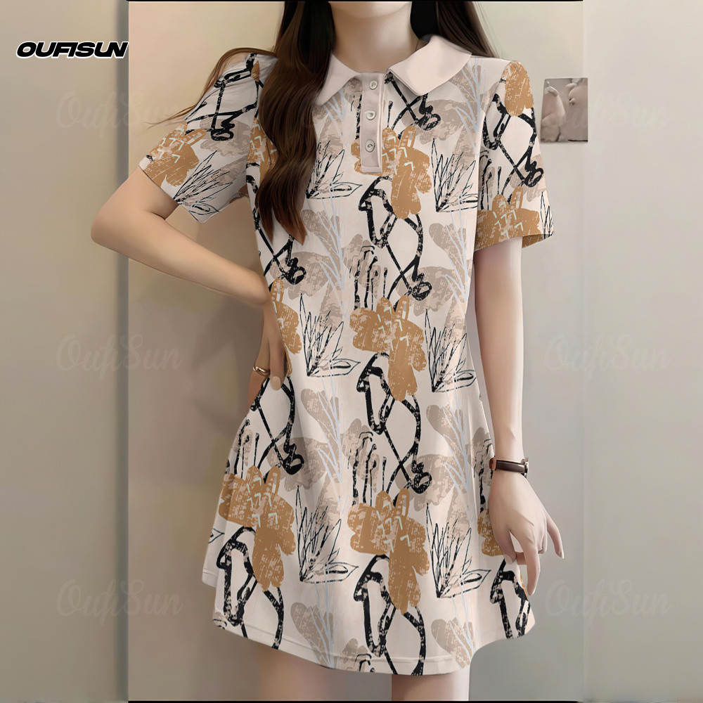 Dresses Women New Style Filipiñiana attire for women Polo Dress Plus ...