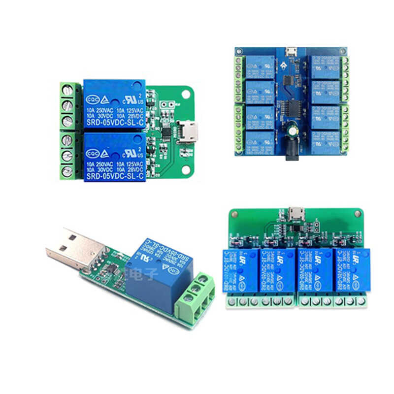 LCUS HID USB Computer Drive Free Switch Relay Module PC Intelligent ...