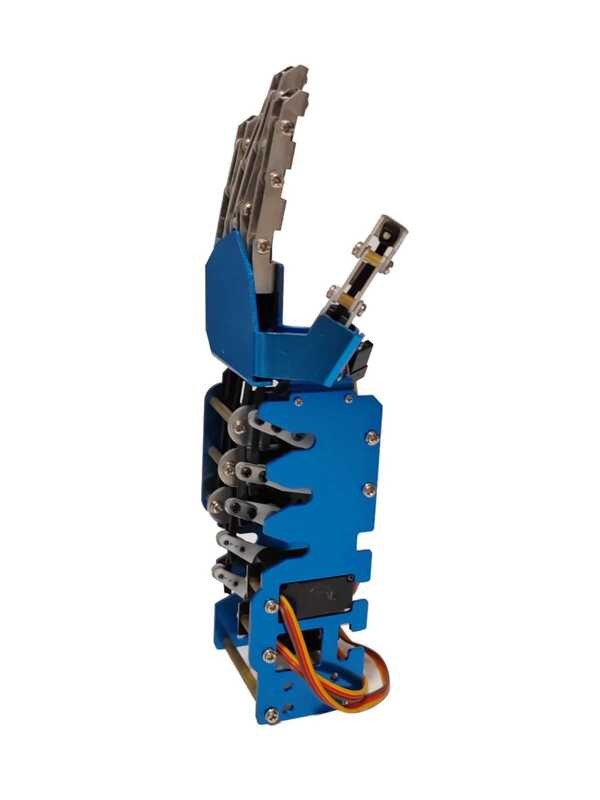 5 Degrees of Freedom Metal Gripper Bionic Mechanical Hand Humanoid ...