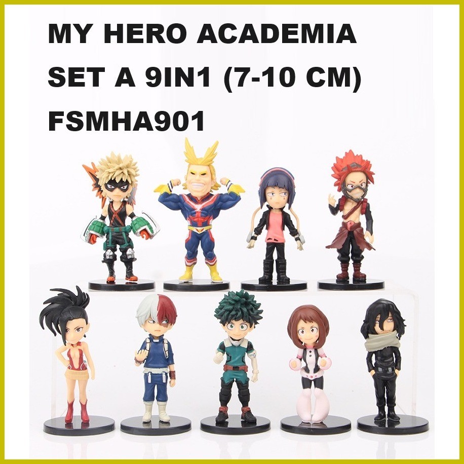 ⊕ SALE !!! FIGURE SET MY HERO ACADEMIA SET A 9IN1 FSMHA901 (7-10 CM ...