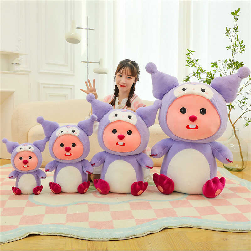 Kuromi Transforms Into Beaver Loopy Plush Toy Ruby Doll Gives T To 9874