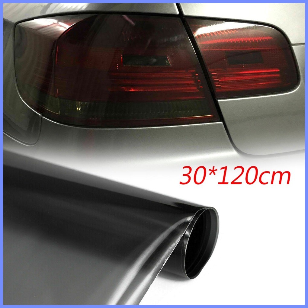 30CMx120CM In Matte Black Car Tint Headlights Tail Fog Lamp Vinyl Wrap ...