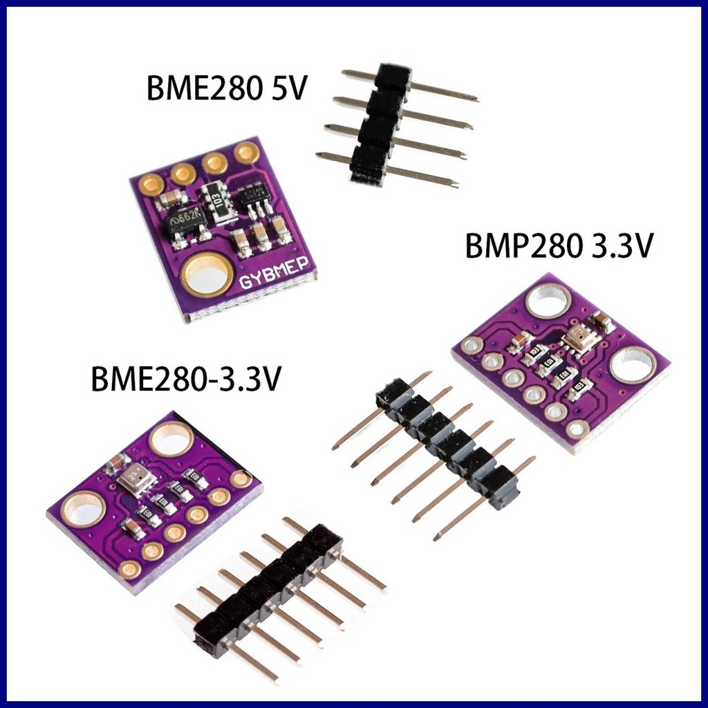 BME280 5V 3.3V Digital Sensor Temperature Humidity Barometric Pressure ...