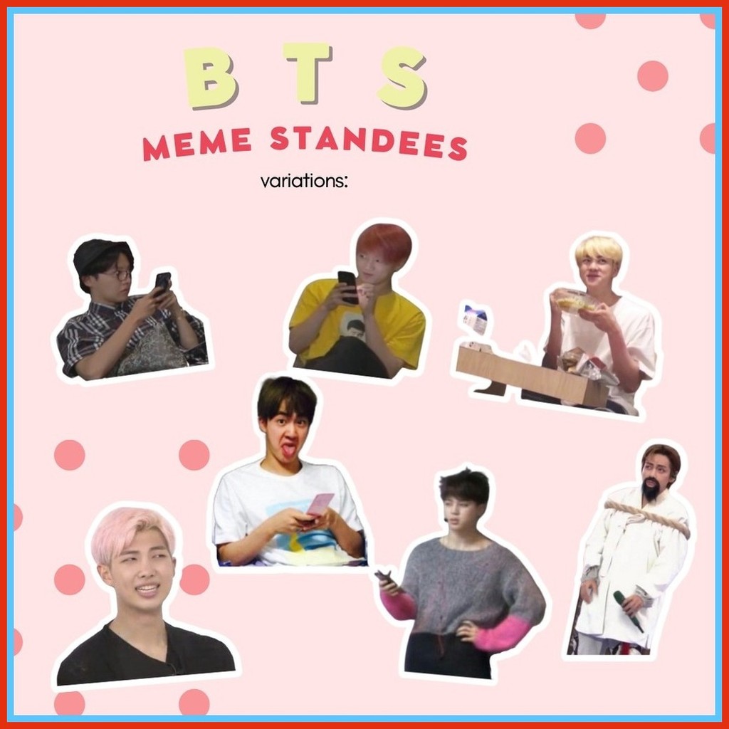 ♀ BTS Laminated Standee Meme Table Decor | Shopee Philippines