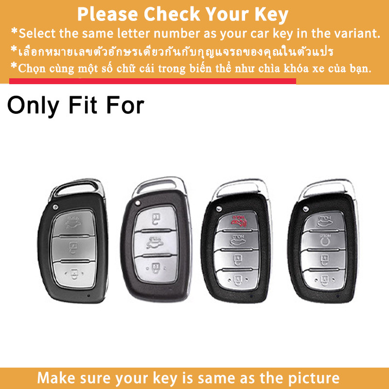 Zinc Alloy Car Key Case for Hyundai Creta 2022-2023, Hyundai Stargazer ...
