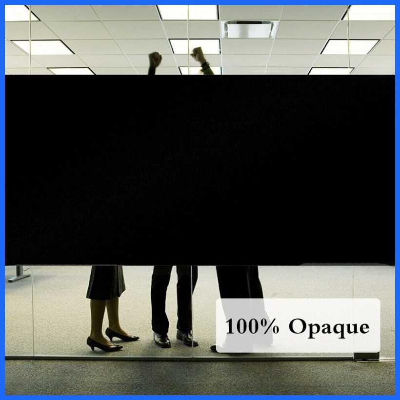 ∧ (45cm*200cm) GS Window Privacy Film Blackout Window Film,100% Light ...