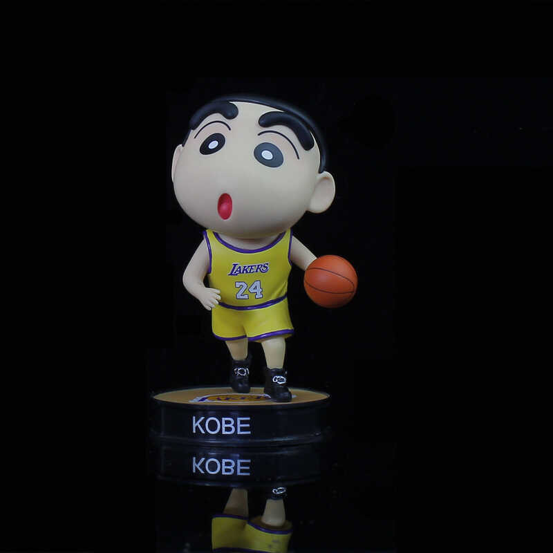 Crayon Shin Chan Kobe Jordan James Curry Doll Model Running Basketball ...