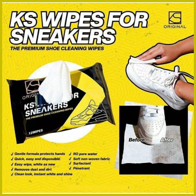 ⭐ KSORIGINAL KS WIPES FOR SNEAKERS CLEANING! | Shopee Philippines