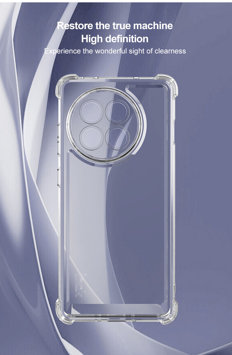 for OnePlus Ace 5 Case IMAK UX-4 Series Straight Frame Soft Cover for OnePlus Ace5 Pro 5G ...