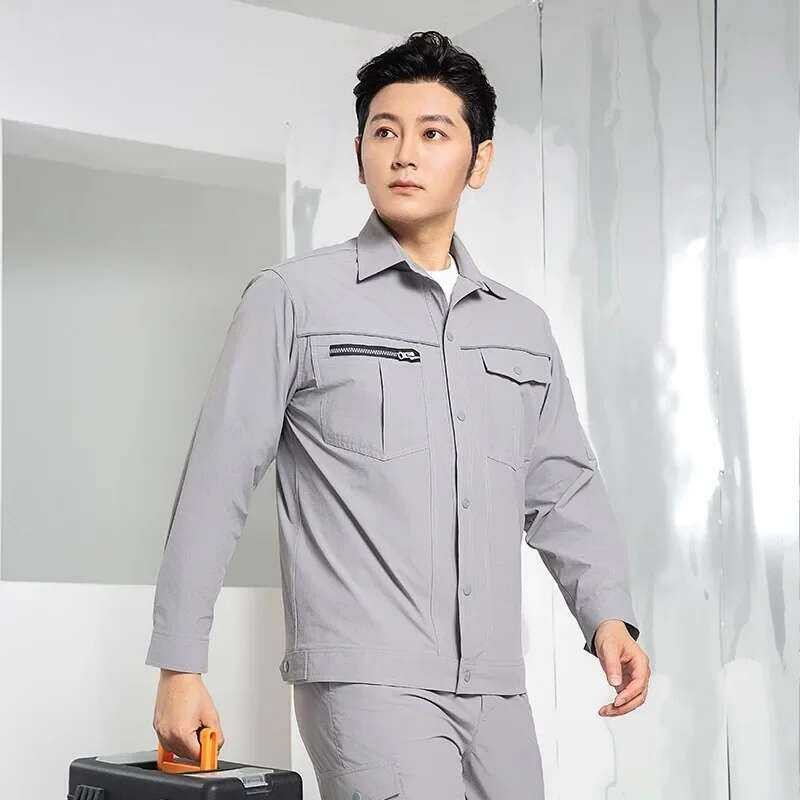A New Pattern Work Overall Uniform Men Women Working Coveralls Welding ...
