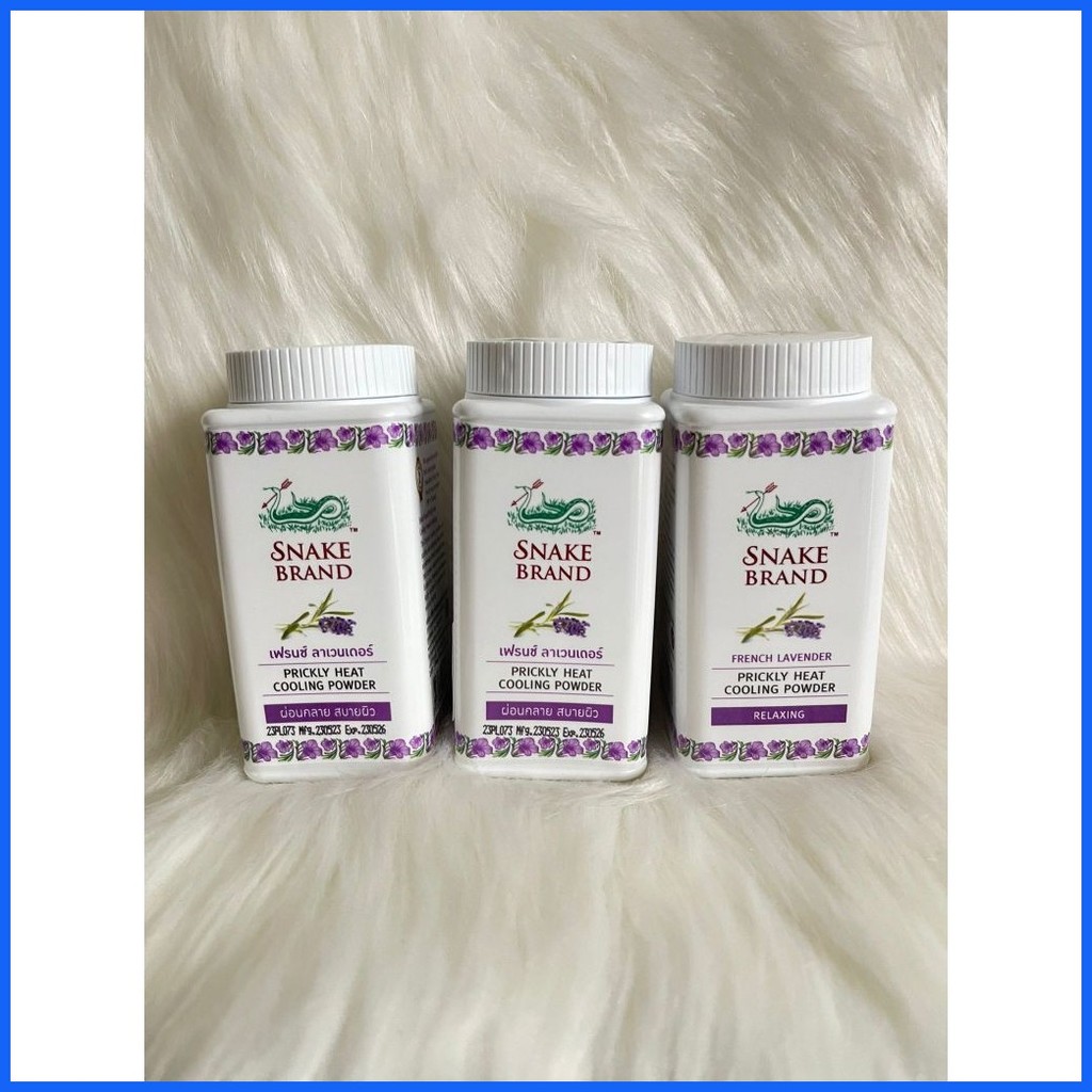 Snake Brand Prickly Heat Cooling Powder Relieve Heat Rash Body Itch ...