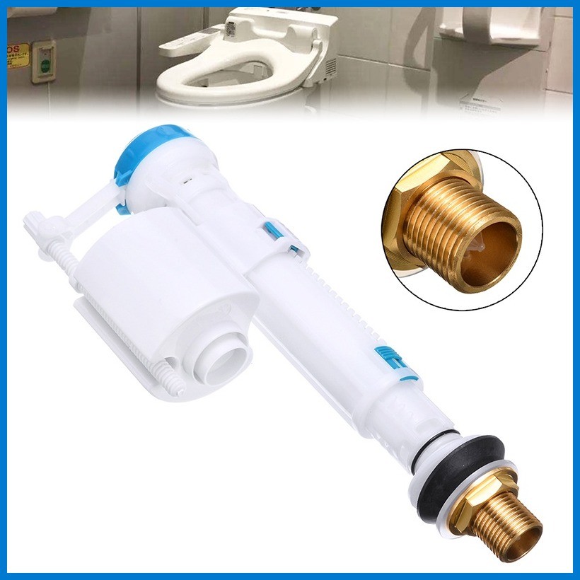 G1/2" Toilet Water Tank Fittings Intake Valve Toilet Push Button Fill ...