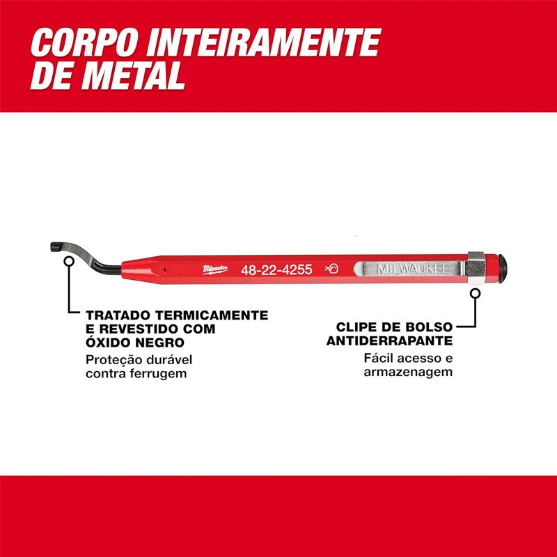 Milwaukee 48-22-4255 Reaming Pen Easy Deburring Copper Tubing PVC Slide ...