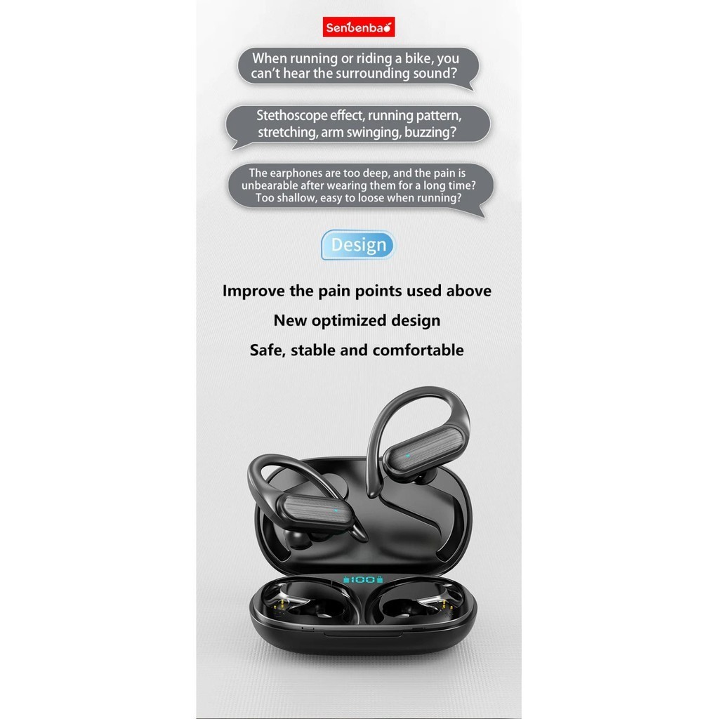 A520 TWS HiFi Stereo Wireless Earbuds with Built-in Mic, Bluetooth 5.4 ...