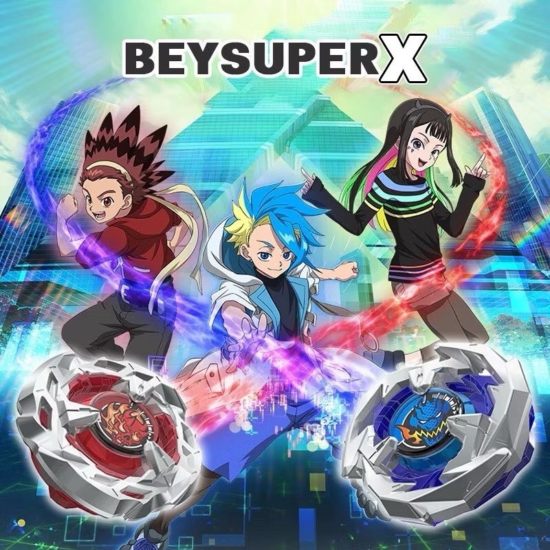 Complete Set Of Beyblade Strong Version All Masters In Front Of The Box X Thunder Gyro X Popular ...
