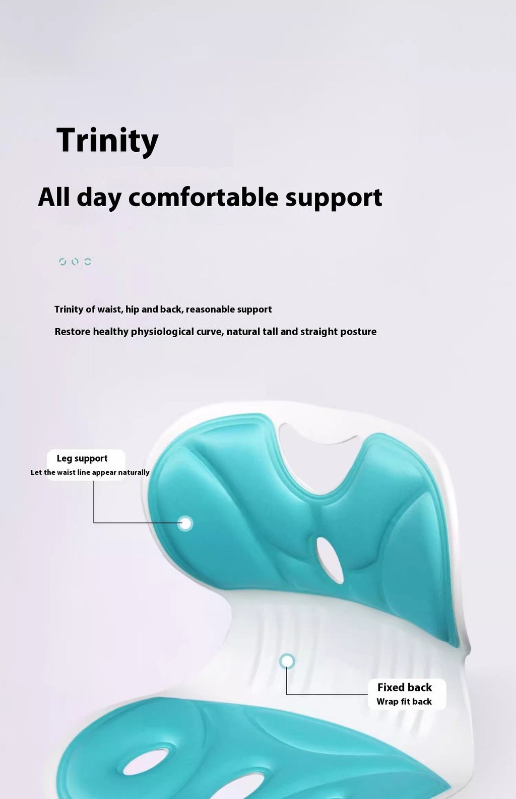 Posture Corrector Chair Lumbar Back Support Maternity Cushion Curable ...